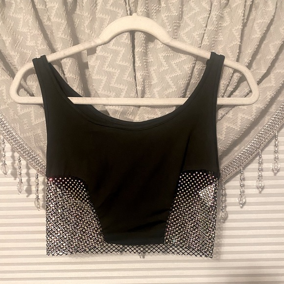 Tops | Bling Crop Top | Poshmark